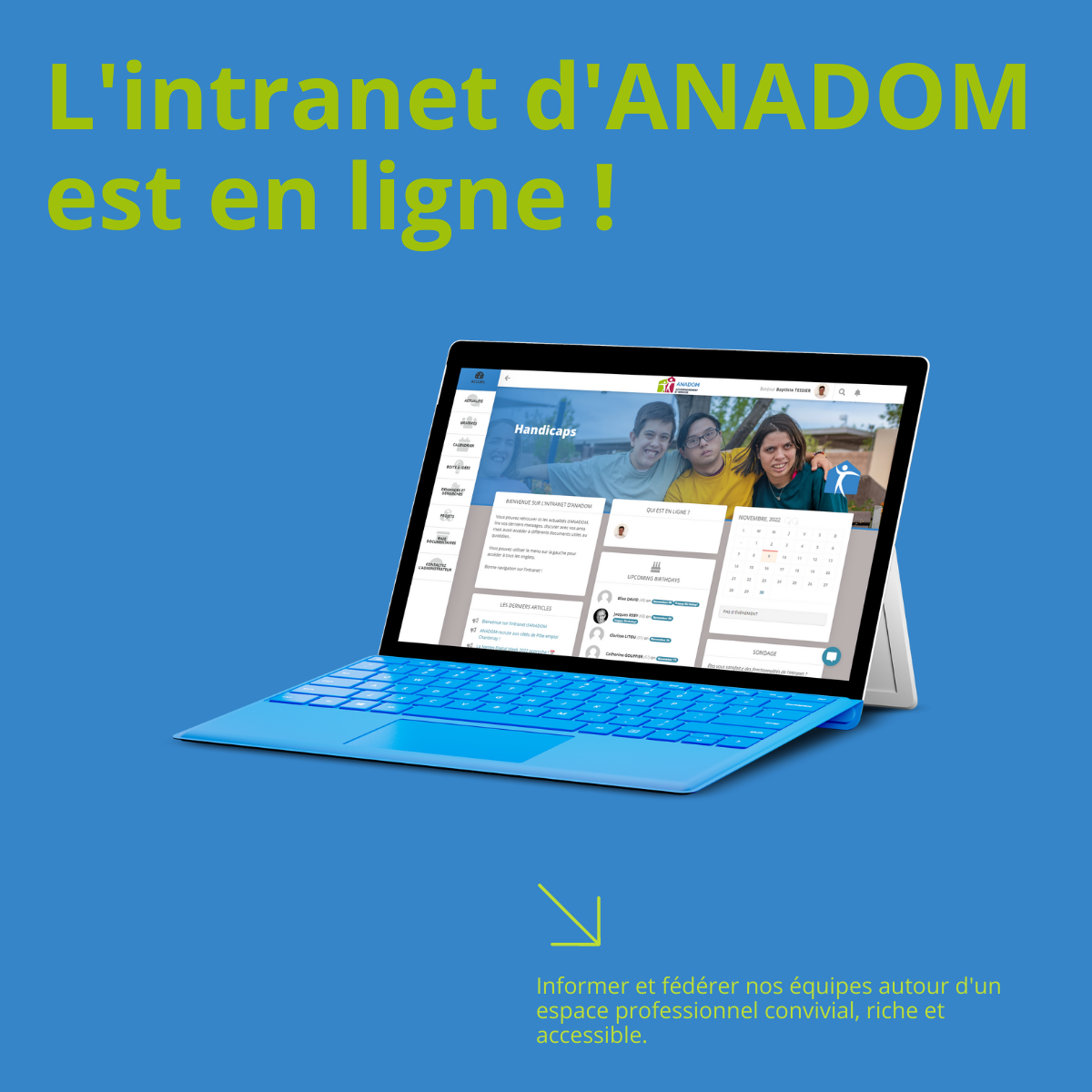 L’intranet d’ANADOM est en ligne ! 🌐 - ANADOM